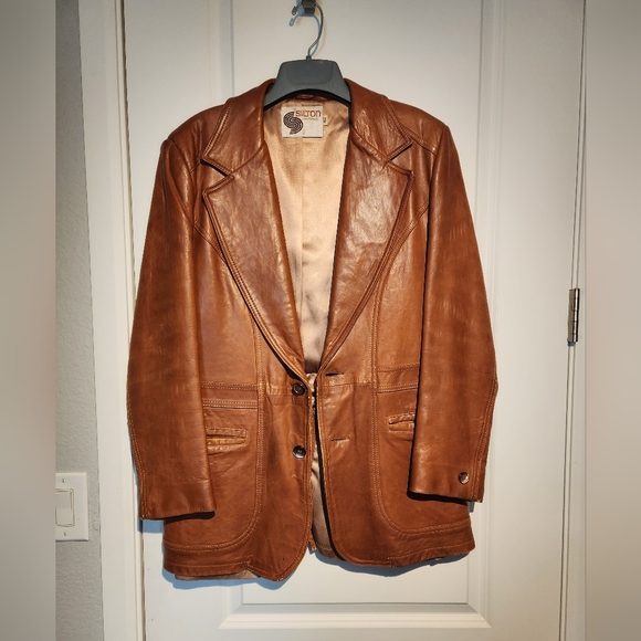 Silton | Jackets & Coats | Vintage Silton California Leather Jacket ...
